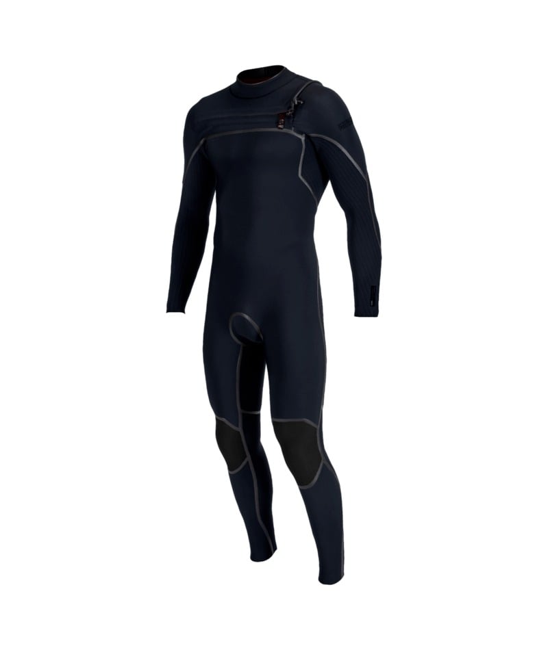 O'Neill Hyperfreak Fire 3/2+mm Chest Zip Summer Wetsuit - Carbon ...