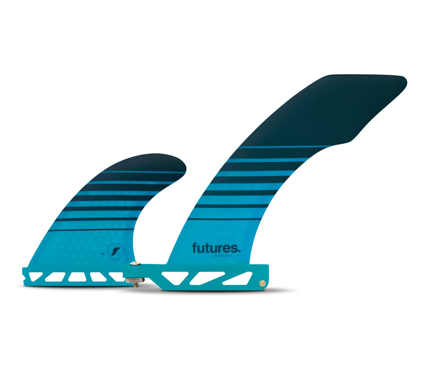 Futures Fins Hatchet Honeycomb 2+1 Fins in Blue | Wetsuit Centre